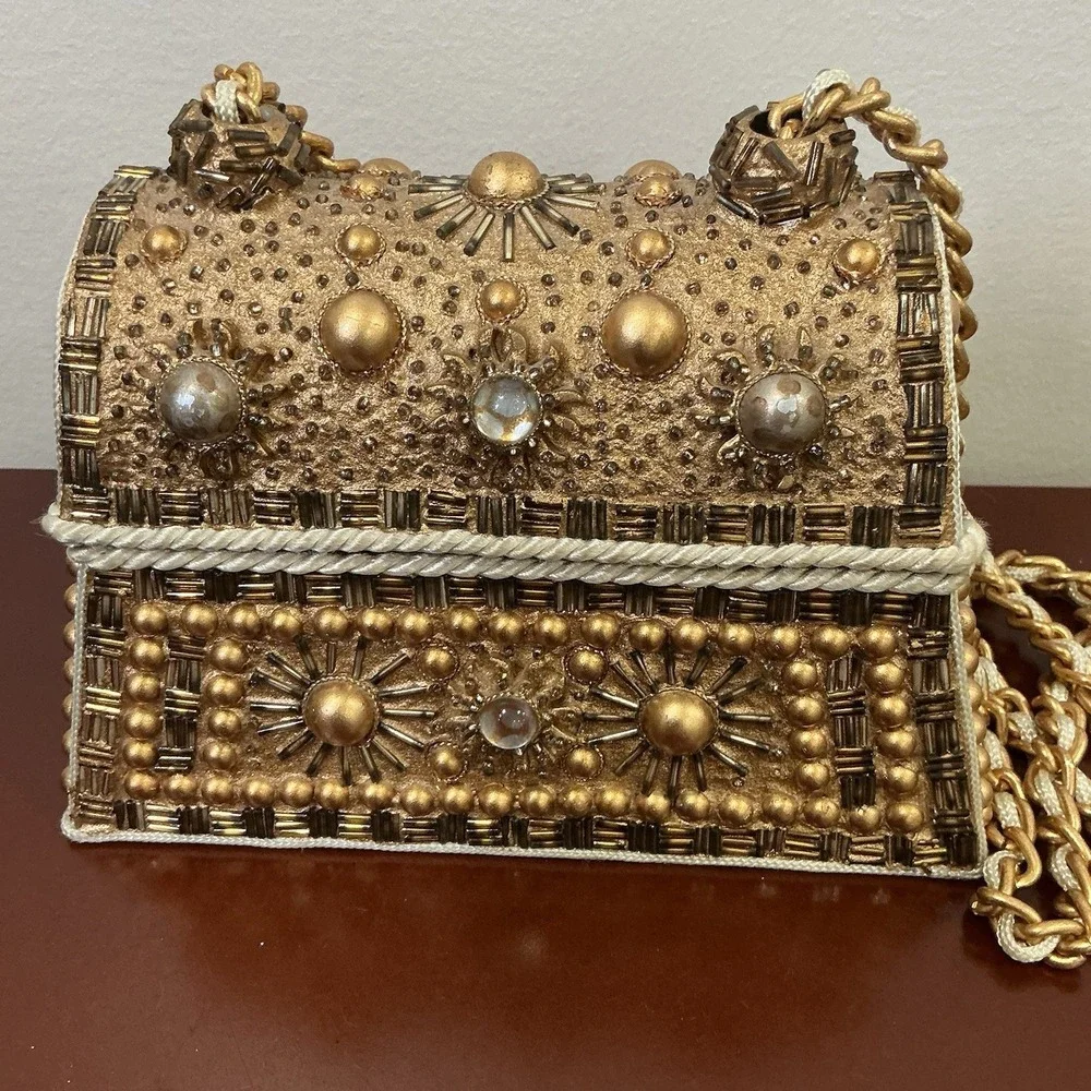 Mary Frances | Bags | Vtg Mary Frances Victorian Treasure Chest ...